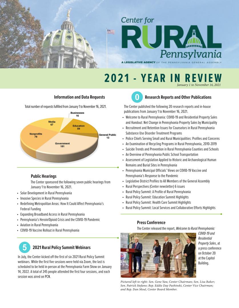 Fact Sheets - Center for Rural PA