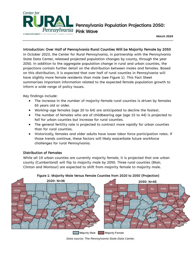 Fact Sheets - Center for Rural PA