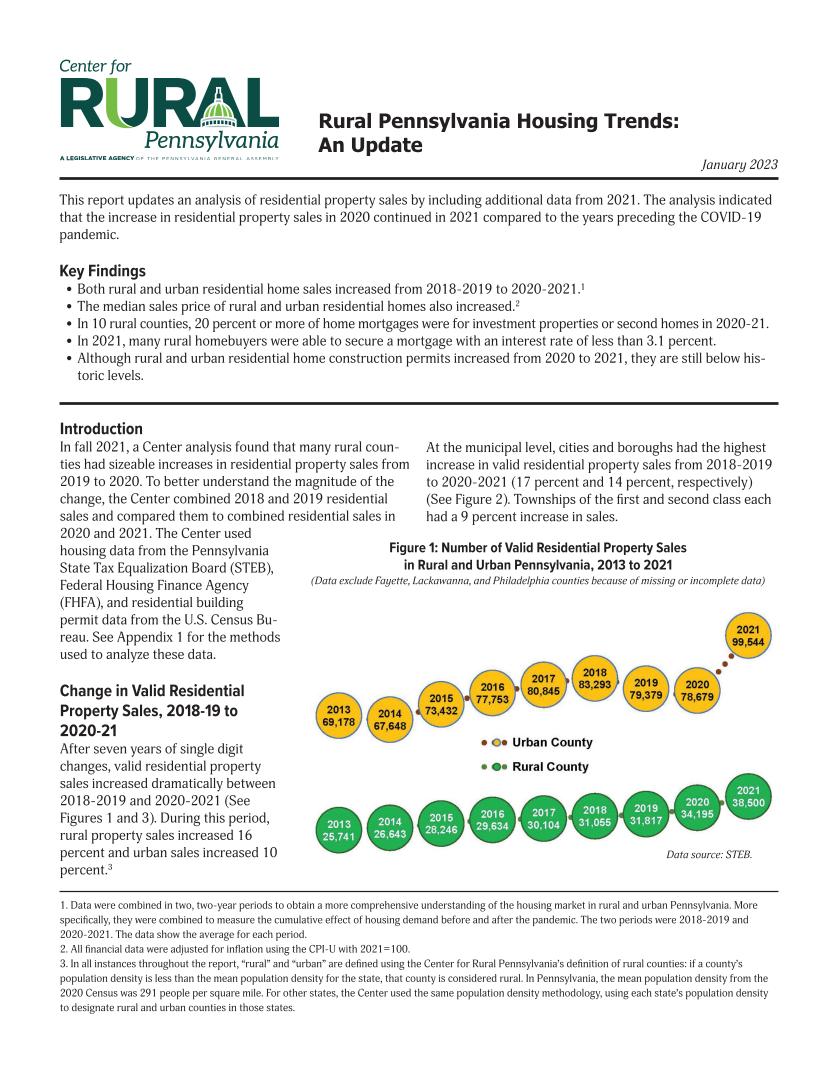 Fact Sheets - Center for Rural PA