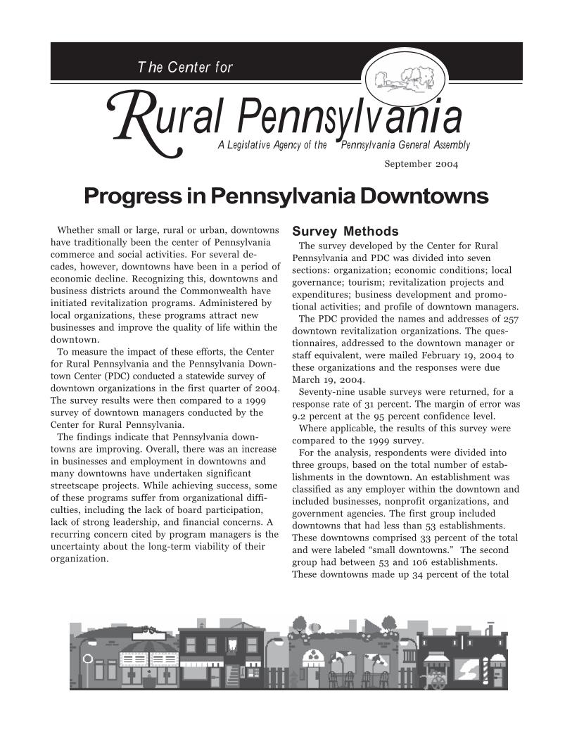 Fact Sheets - Center for Rural PA