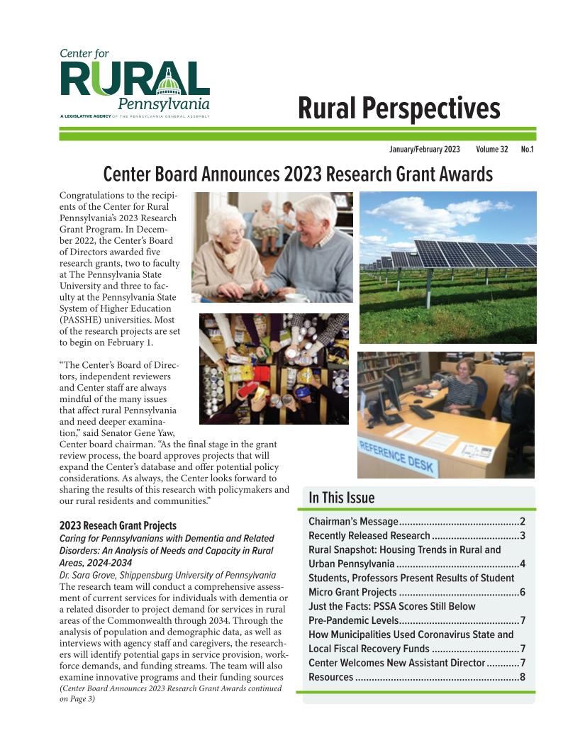 Newsletters - Center for Rural PA