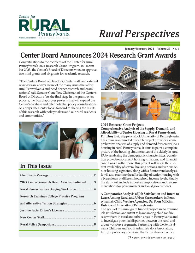 Newsletters - Center for Rural PA