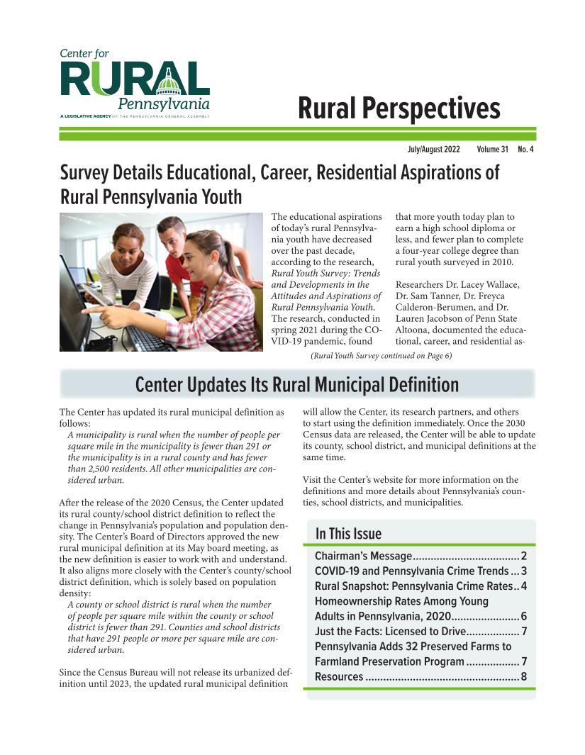 Newsletters - Center for Rural PA