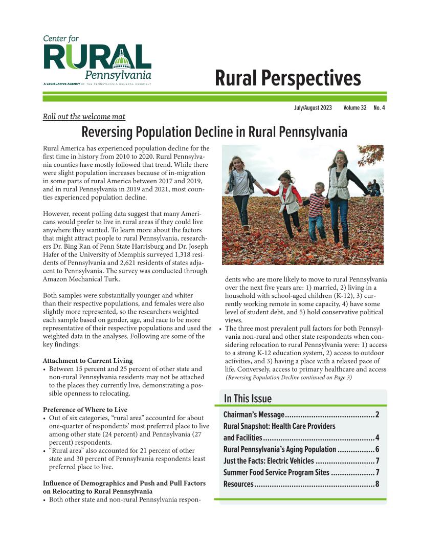 Newsletters - Center for Rural PA