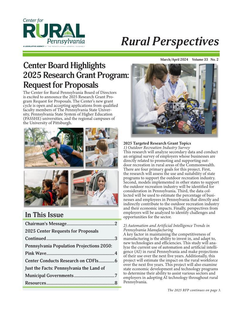 Newsletters - Center for Rural PA