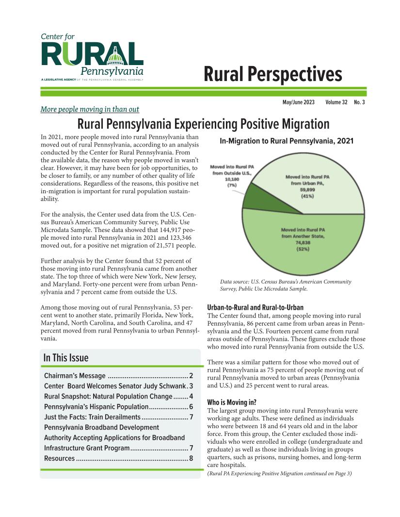 Newsletters - Center for Rural PA