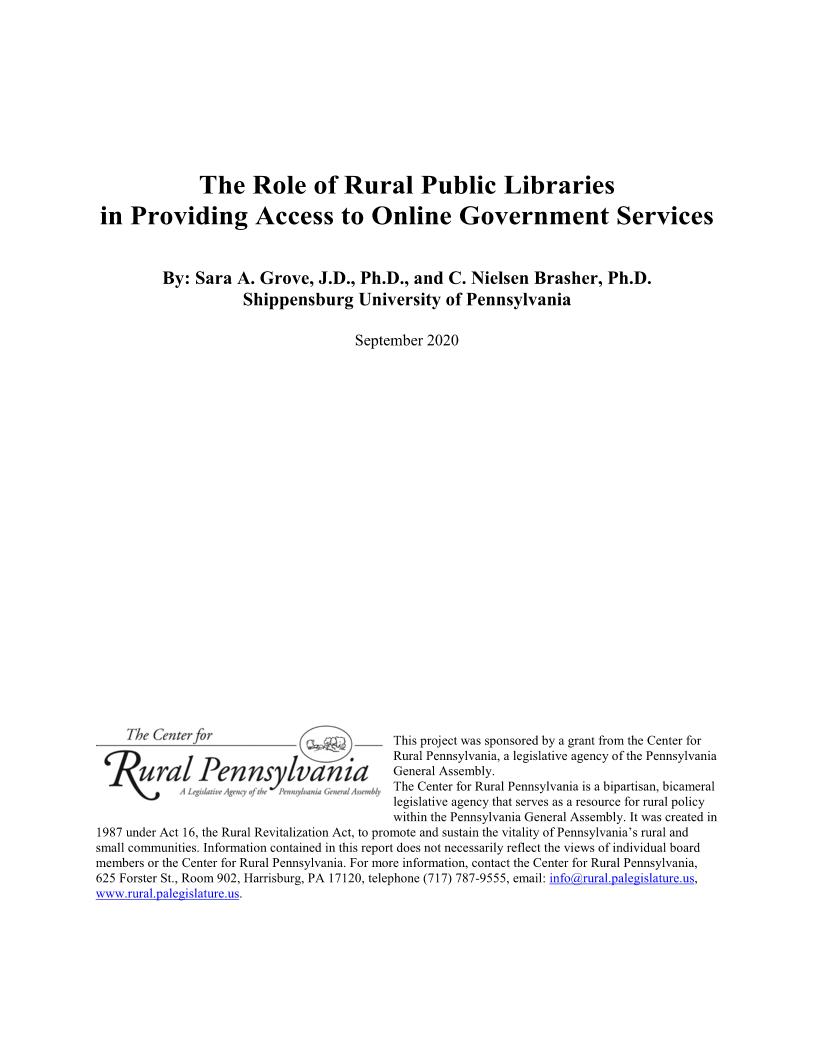 Research Reports - Center for Rural PA